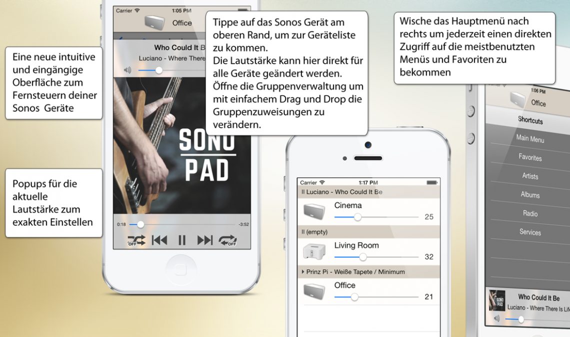 App des Tages: SonoPhone als Alternative zur schlimmen Sonos-App ...