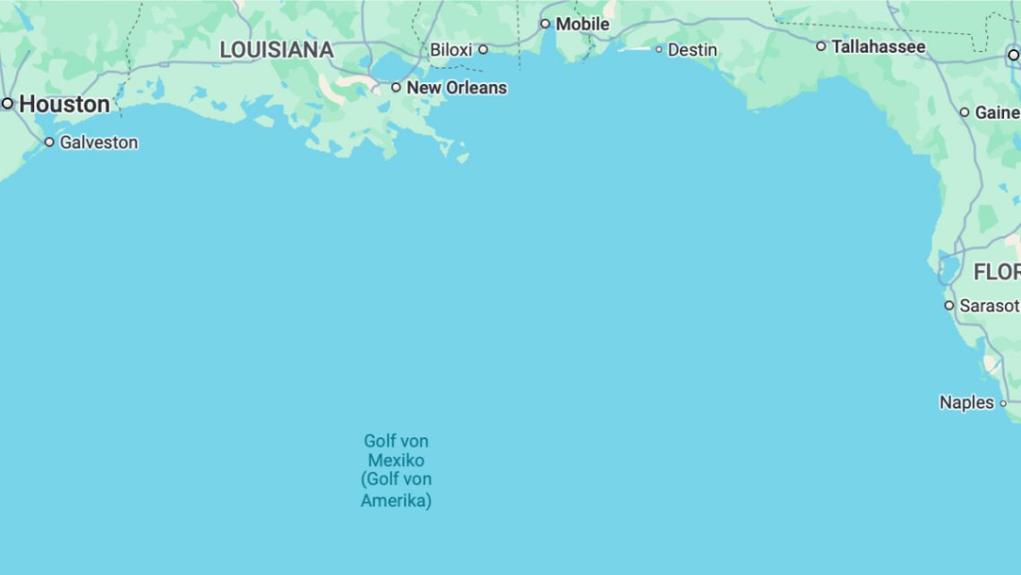 Auch in Deutschland: Google Maps macht aus „Golf von Mexiko“ „Golf von ...