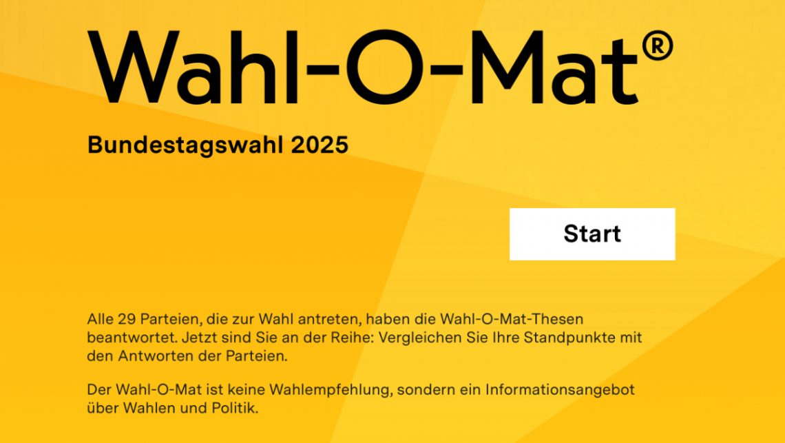 Bundestagswahl: Wahl-O-Mat jetzt verfügbar – auch als App – iTopnews.de