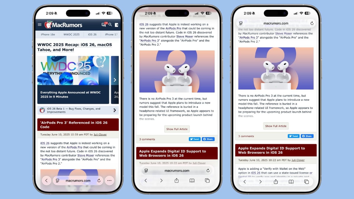 iOS 26: Safari bietet künftig mehrere Layout-Optionen – iTopnews.de